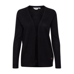 oxmo Damen Strickjacke "Strickjacke OXNena", schwarz, Gr. L, Obermaterial: 80% Polyacryl PAN. 20% Nylon NY., Strickjacken