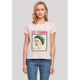 F4NT4STIC Damen T-Shirt "TV Times Queen Elizabeth II 1957 Cover"pink, Gr. S, Obermaterial: 100% Baumwolle, Shirts, Premium Qualit&auml;t