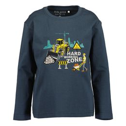 Blue Seven Jungen Langarmshirt "Blue Seven Langarmshirt", blau, Gr. 98, 100% Baumwolle, Shirts