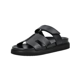 Pavement Damen Pantolette "Pavement Pantoletten Leder", Gr. 38, schwarz, Leder, Schuhe