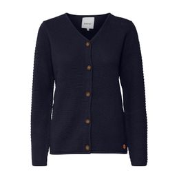 oxmo Damen Cardigan "Cardigan OXHelga", blau, Gr. M, Obermaterial: 100% Baumwolle CO., Strickjacken