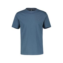 Lerros Herren T-Shirt, blau, Gr. L, Obermaterial: 100% Baumwolle, Shirts, Logoprägung an der Brust