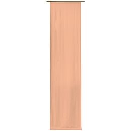 Schiebegardine WIRTH, B:60cm H:145cm, orange, Jacquard, Baumwolle, Polyester, Wohnzimmer, Gardinen, "Sunday", Mit Zubeh&ouml;r