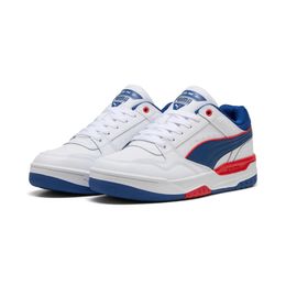Puma Damen Sneaker "REBOUND RETRO", Gr. 47, wei&szlig;, Leder, mehrfarbig, Schuhe