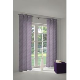 Vorhang Adam, B:145cm H:145cm, lila, Jacquard, Baumwolle (Bio-Baumwolle), Wohnzimmer, Gardinen, "Argentinian Criolla Light", aus 100% Bio-Baumwolle