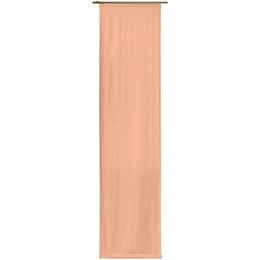 Schiebegardine WIRTH, B:60cm H:245cm, orange, Jacquard, Baumwolle, Polyester, Wohnzimmer, Gardinen, "Sunday", Mit Zubeh&ouml;r