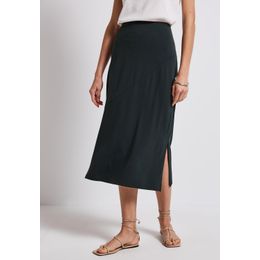Street One Damen Maxirock, gr&uuml;n, Gr. 40, unifarben, Jersey, 95% Viskose, 5% Elasthan, R&ouml;cke, Middle Waist