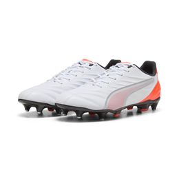 Puma Herren Fu&szlig;ballschuh "KING PRO MxSG Fu&szlig;ballschuhe Erwachsene", Gr. 43, silber, Obermaterial: Synthetik; Futter: Textil, Synthetik; Innensohle: