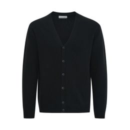 Casual Friday Herren Strickjacke "Strickjacke CFKarl", blau, Gr. S, Obermaterial: 80% Lammfell LF. 20% Polyamid PA., Strickjacken