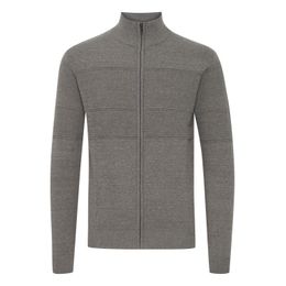 11 Project Herren Strickjacke "Strickjacke PRYannik", grau, Gr. S, Obermaterial: 80% Baumwolle CO. 20% Nylon NY., Strickjacken