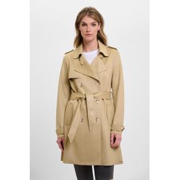 Rino & Pelle RINO & PELLE Damen Trenchcoat "KYONA", braun, Gr. 38, unifarben, Web, Obermaterial: 94% Polyester, 6% Elasthan, M&auml;ntel, mit Reverskragen und