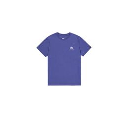 Herren T-Shirt "Basic T-Shirt SL", lila, Gr. L, Alpha Industries, Obermaterial: 100% Baumwolle, Shirts