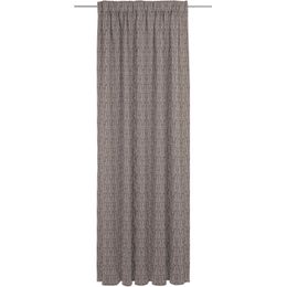 Vorhang Adam, B:142cm H:175cm, braun, Jacquard, Baumwolle, Wohnzimmer, Gardinen, "Little Parrot", aus 100% Bio-Baumwolle