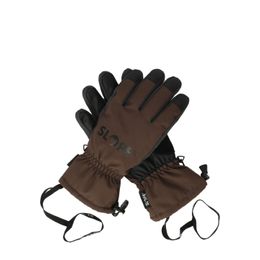 SLOPE Damen Skihandschuhe "Finnick", braun, Gr. XXL, unifarben, 100% Polyester, Handschuhe, In wasser- und winddichter Qualit&auml;t