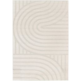 Teppich OTTO HOME, B:200cm H:9mm L:290cm, beige, Kunstfaser, Wohnzimmer, Teppiche, "Rubi, Supersoft, 3D- Design, weiche Haptik", softer Kurzflor,