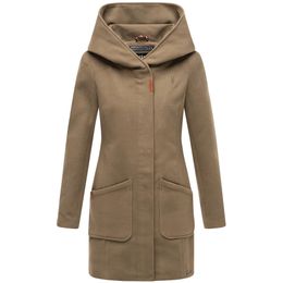 Marikoo Damen Wintermantel "Maikoo", braun, Gr. XL, Oberstoff: 90% Polyacryl, 8% Viskose, 2% Elasthan. Futter: 100% Polyester. &Auml;rmelfutter: 100%