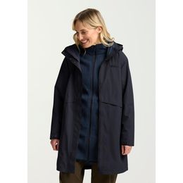 Jack Wolfskin Damen 3-in-1-Funktionsmantel "BAYLIGHT 3IN1 COAT W", blau, Gr. S, Obermaterial: 100% Polyester. Futter: 100% Polyester. Innenjacke: