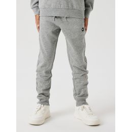 name it M&auml;dchen Jogginghose "NKMVIMO f&uuml;r Jungen mit B&uuml;ndchen und Stretchkomfort", grau, Gr. 152, unifarben, Sweatware, Obermaterial: 60% Baumwolle,