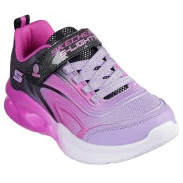 Skechers Mädchen Sneaker "Skechers SOLA GLOW", Gr. 29, schwarz, Lederimitat, Textil, kontrastfarbene Details, Schuhe, Freizeitschuh mit