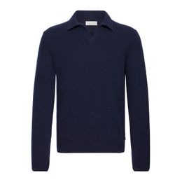Casual Friday Herren Longsleeve "Strickpullover CFKARL LAMBSWOOL", blau, Gr. L, Obermaterial: 80% Wolle mw. 20% Polyamid PA., Pullover