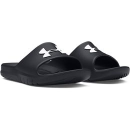 Under Armour Herren Badesandale "UA CORE PTH SL", Gr. 47,5, schwarz-wei&szlig;, Synthetik, Schuhe