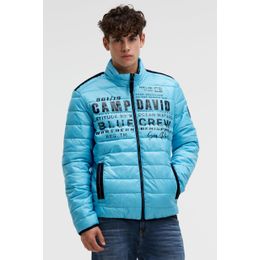 CAMP DAVID Damen Outdoorjacke, blau, Gr. 4XL, bedruckt, bestickt, Material: 100% Polyester, Futter: 100% Polyester, Füllung: 100% Polyester, Jacken,