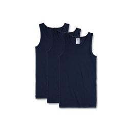 Sanetta Jungen Unterhemd "Unterhemd 3er Pack", Gr. 140, blau, Obermaterial: 100% Baumwolle CO., Unterhemden