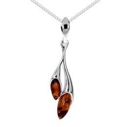 OSTSEE-SCHMUCK Damen Kette mit Anh&auml;nger "OSTSEE-SCHMUCK Kette mit Anh&auml;nger Malene", 45cm, Silber 925 (Sterlingsilber), L: 42, silber, Silber 925