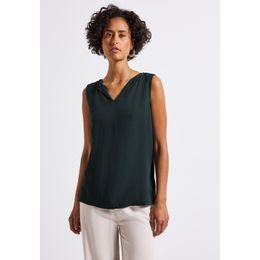 Street One Damen Tr&auml;gertop, gr&uuml;n, Gr. 34, unifarben, Stoff, 95% Viskose, 5% Elasthan, Tops, aus elastischem Materialmix