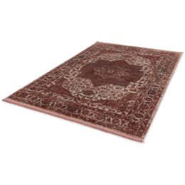 Sch&ouml;ner Wohnen Kollektion Teppich, B:80cm H:7mm L:150cm, rosa, SCH&Ouml;NER WOHNEN-KOLLEKTION, Kunstfaser, Viskose, Wohnzimmer, Teppiche, "Velvet", Viskose, Wohnzimmer