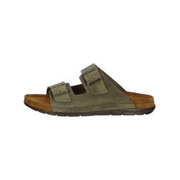 Rohde Herren Hausschuh "Rohde Hausschuhe Leder", Gr. 40, gr&uuml;n, Leder, Schuhe