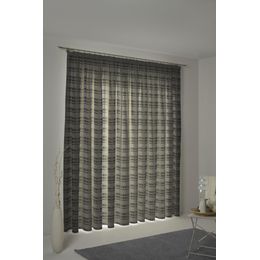 Vorhang WIRTH, B:132cm H:245cm, gr&uuml;n, Jacquard, Baumwolle, Polyester, Wohnzimmer, Gardinen, "Laufenberg"