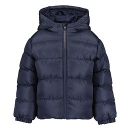 Blue Seven Jungen Steppjacke, blau, Gr. 122, unifarben, Web, Obermaterial: 100% Polyester, Jacken, mit praktischer Kapuze