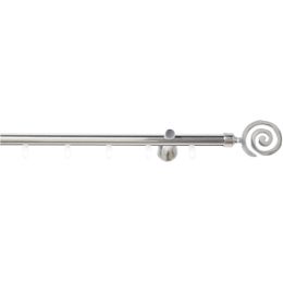 Innenlaufschiene GOOD LIFE, L:480cm &Oslash;:20mm, silber, Aluminium, Metall, Gardinenstangen, "Espiral"