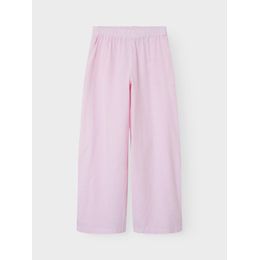 name it Mädchen Schlupfhose "NKNJELA für Mädchen und Jungen mit weitem Bein und Gummizug", Gr. 158, rosa, Web, Obermaterial: 100% Baumwolle,