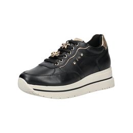 Nero Giardini Damen Sneaker "Nero Giardini Sneaker Leder", Gr. 40, schwarz, Leder, Schuhe