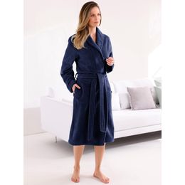 Bademantel Selected Homme, blau, Baumwolle, Hausm&auml;ntel
