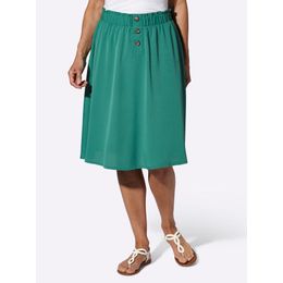 Classic Basics Damen Schlupfrock, gr&uuml;n, Gr. 52, unifarben, 100% Polyester, R&ouml;cke