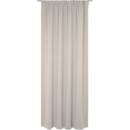 Vorhang WIRTH, B:132cm H:245cm, gelb, Jacquard, Baumwolle, Polyester, Wohnzimmer, Gardinen, "Torbole"