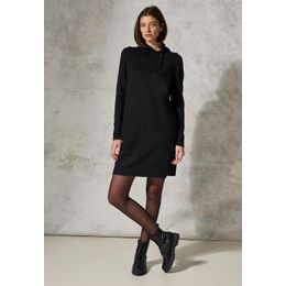 Cecil Damen Sweatkleid, schwarz, Gr. XXL, unifarben, Stoff, 33% Polyester, 31% Polyacryl, 24% Baumwolle, 12% Nylon, Kleider, soft und trageangenehm