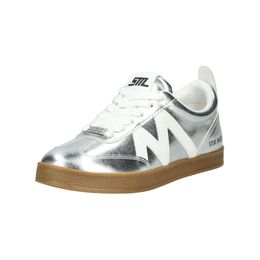 Steve Madden Damen Sneaker "Steve Madden Sneaker Lederimitat", Gr. 38, silber, Lederimitat, Schuhe