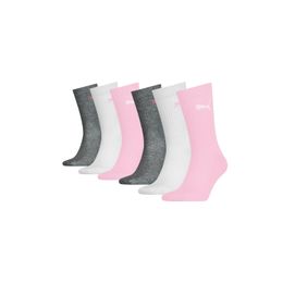 Puma M&auml;dchen Kurzsocken "Socken SPORT JUNIOR 6P ECOM 6er Pack", Gr. 35, rosa, Obermaterial: 73% Baumwolle CO. 26% Polyamid PA. 1% Elasthan EL., Socken