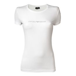 Emporio Armani Damen T-Shirt "T-Shirt 1er Pack", wei&szlig;, Gr. M, Obermaterial: 95% Baumwolle CO. 5% Elasthan EL., Shirts