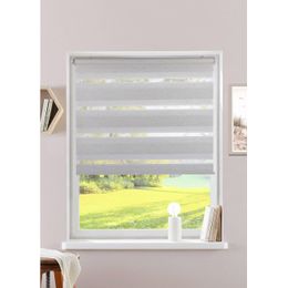 Doppelrollo OTTO HOME, B:120cm H:150cm, beige, Polyester, Rollos, "SORANA", Rollo, Sonnenschutz, f&uuml;r Fenster & T&uuml;r, Melangeoptik-NEUHEIT