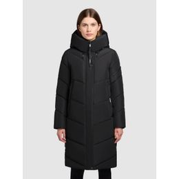 Khujo Damen Steppmantel "JANGE", schwarz, Gr. S, unifarben, Steppware, Obermaterial: 100% Polyester. Futter: 100% Nylon. Wattierung: 100% Polyester,