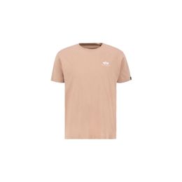 Herren T-Shirt "Basic T-Shirt SL", orange, Gr. S, Alpha Industries, Obermaterial: 100% Baumwolle, Shirts
