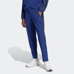 Herren Sporthose "M TIRO WVN PT", blau, Gr. L, adidas Sportswear, Obermaterial: 87% Polyester, 13% Elasthan, Hosen