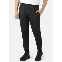 Herren Sporthose "Poly/BW Jogginghose Sportspant", schwarz, Gr. L, HERO by John Medoox, Stoff, 55% Polyester, 45% Baumwolle, Hosen, Tapered Fit