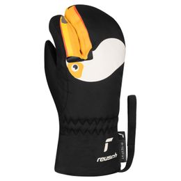 Reusch Kinder F&auml;ustlinge "Peggy R-TEX XT Lobster", schwarz, Gr. 3, mehrfarbig, 93% Polyester, 7% Polyurethan, Handschuhe, warm, wasserdicht und