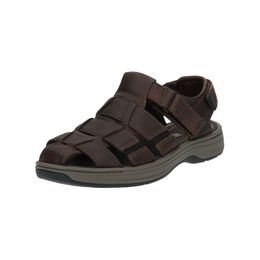 Clarks Herren Sandale "Clarks Sandalen Leder", Gr. 47, braun, Leder, Schuhe